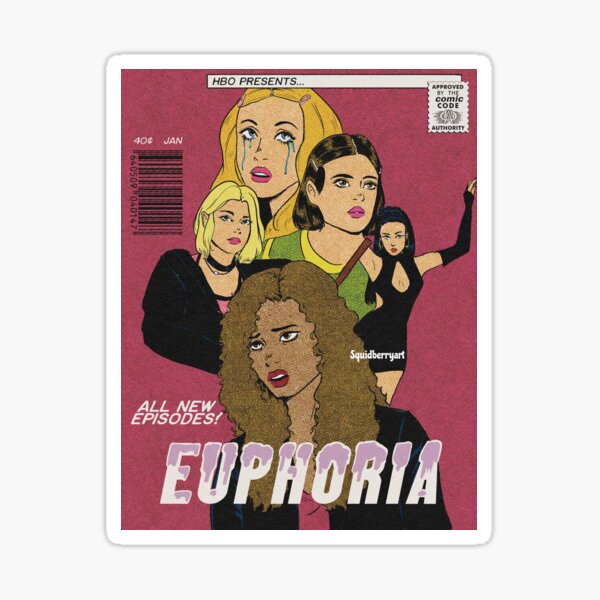 "Euphoria" Sticker by RarinaArt | Redbubble