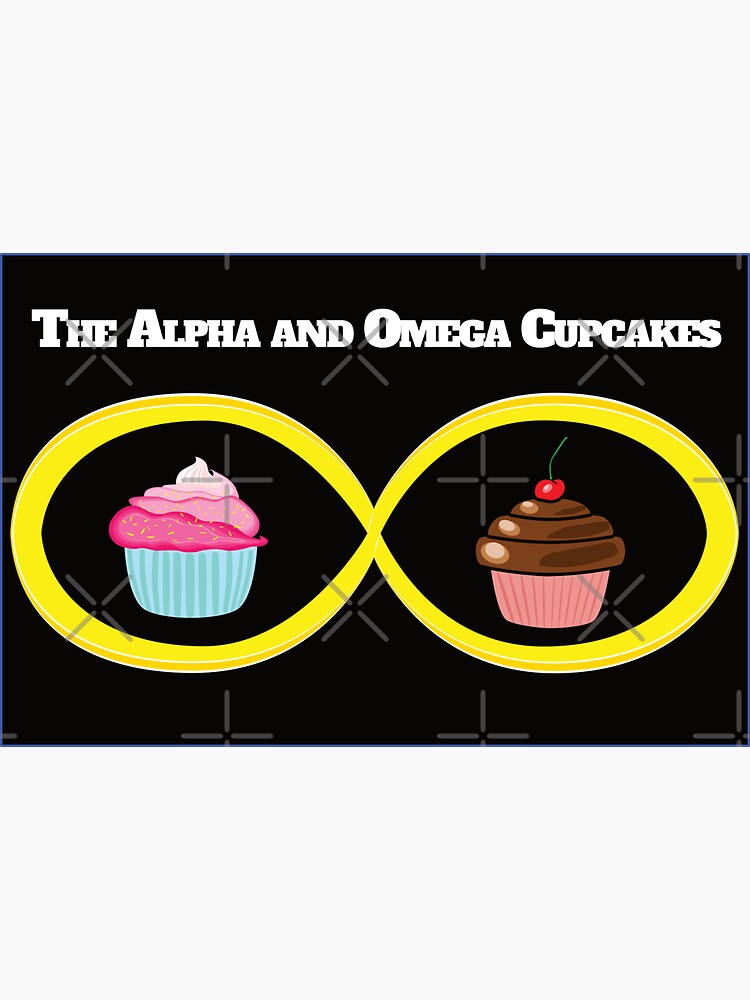 "Infinity Cupcakes - Alpha and Omega - Cupcake" Sticker for Sale by ...