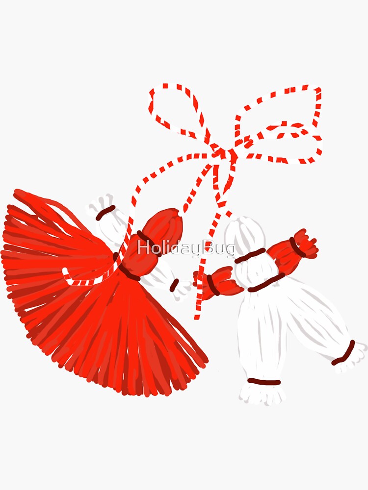 "Baba Marta Day Martenitsa" Sticker for Sale by HolidayBug | Redbubble