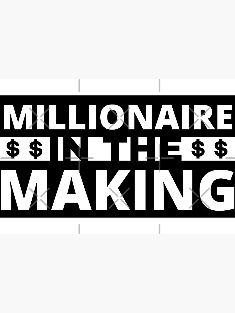 "Millionaire in the making dollar signs" Sticker by KingsManKind ...