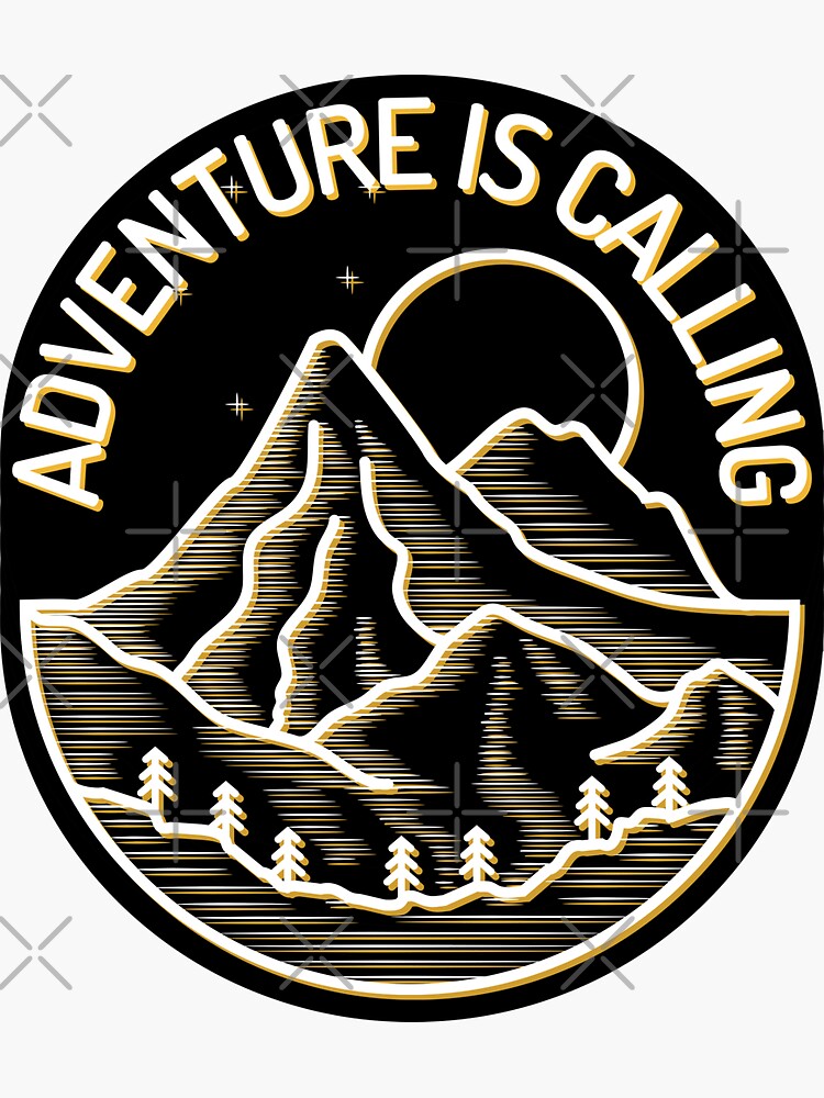 "Adventure is Calling" Sticker for Sale by foramelie | Redbubble