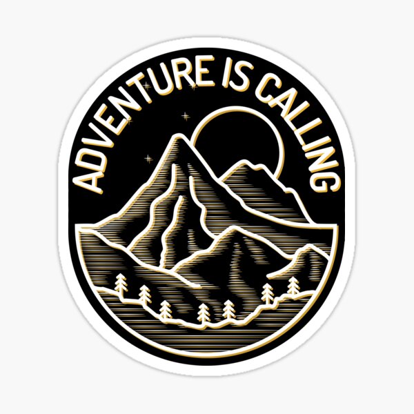 "Adventure is Calling" Sticker for Sale by foramelie | Redbubble