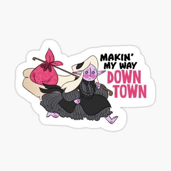 "DOWNTOWN" Sticker for Sale by ARTeapotShop | Redbubble