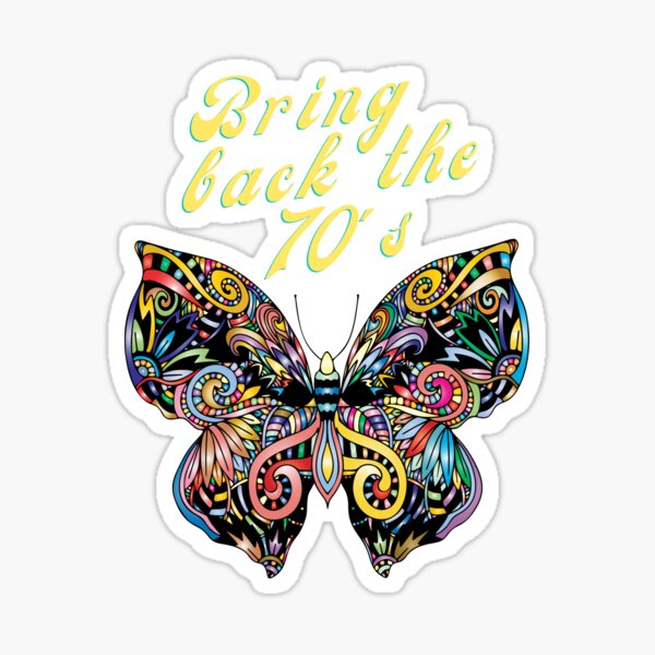 "Bring back the 70s " Sticker for Sale by Chaap | Redbubble