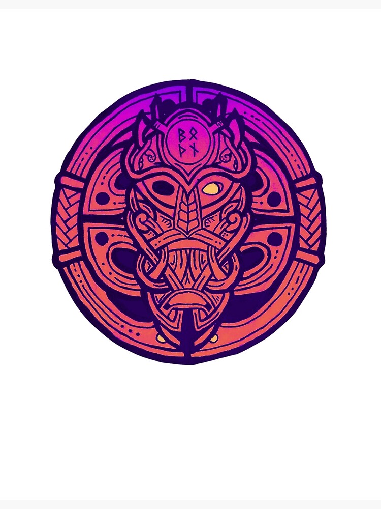 ""Odin's Mask"" Poster for Sale by VikingPursuit | Redbubble