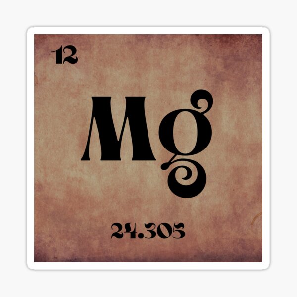 "periodic table (magnesium)" Sticker for Sale by Vargas93 | Redbubble