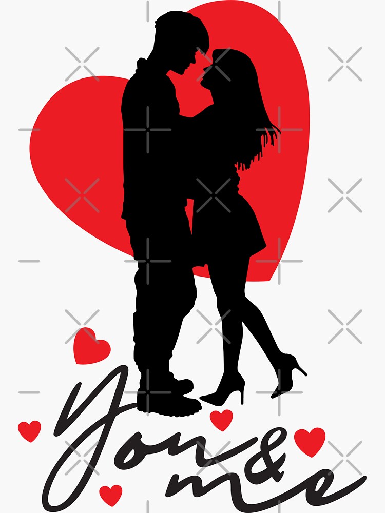 "Hugging couple" Sticker by Concept-Hub | Redbubble