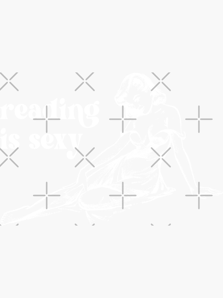 "Pin Up Reading Is Sexy" Sticker for Sale by GCFULLA | Redbubble