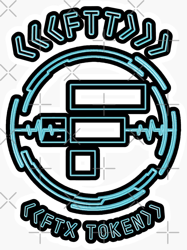 "FTX token (FTT) logo neon style" Sticker for Sale by CRYPTO-STATE ...