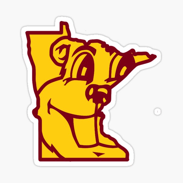 "Minnesota Gophers graphic" Sticker for Sale by Larsart | Redbubble