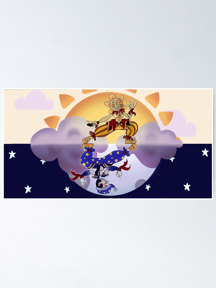 "Sun and Moon FNAF Security Breach" Poster by be-yourself-art | Redbubble
