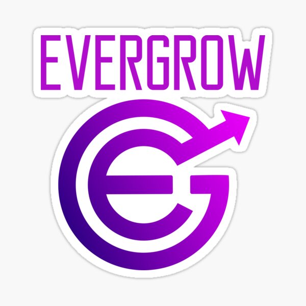 "Evergrow coin EGC simple Logo - Evergrow Merch" Sticker for Sale by ...