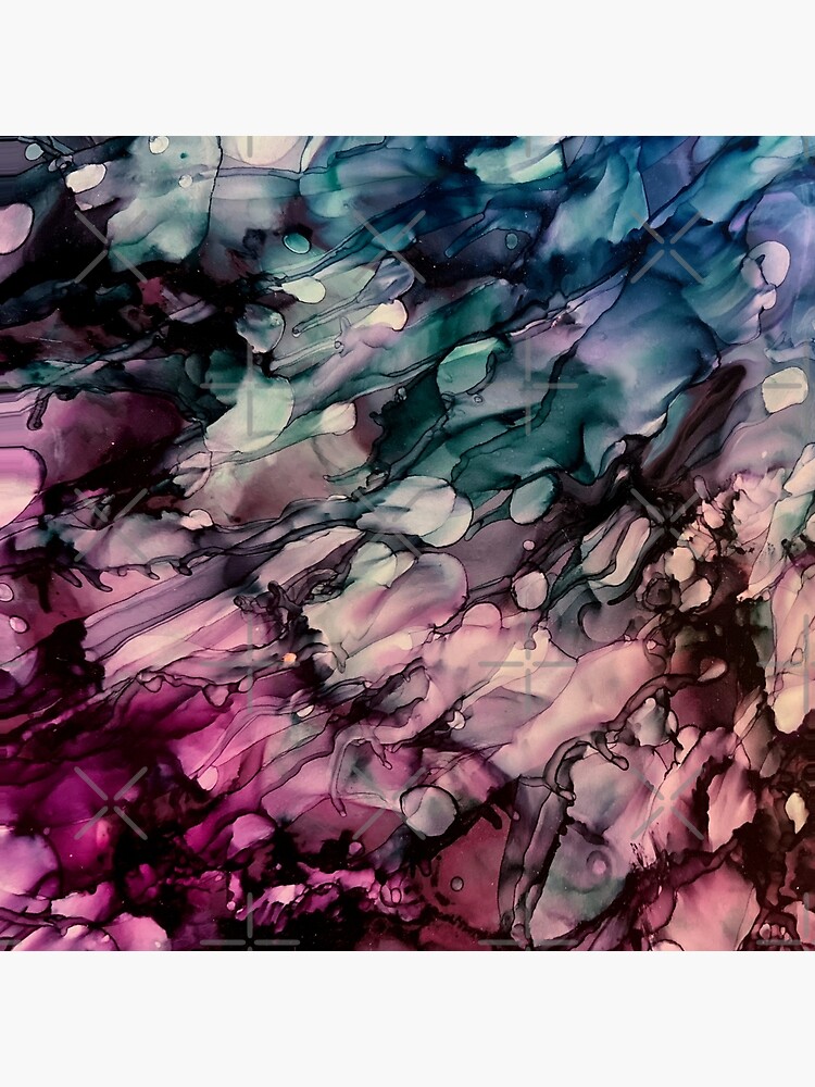 "Shadow of Fate- Abstract Fluid Art" Poster by foxymethod | Redbubble