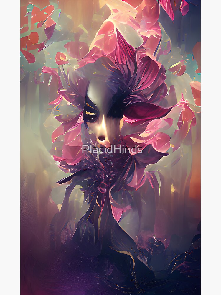 "Evil Flower" Sticker by PlacidHinds | Redbubble