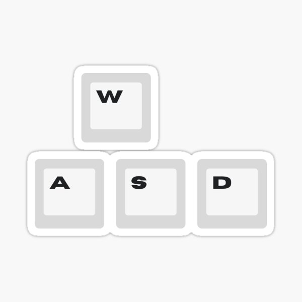 "WASD logo" Sticker for Sale by yeev | Redbubble
