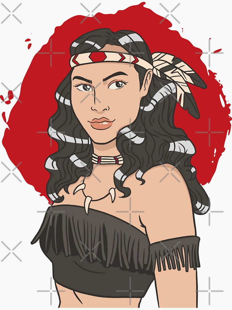 "Indigenous Woman - Native American Woman" Sticker for Sale by ...