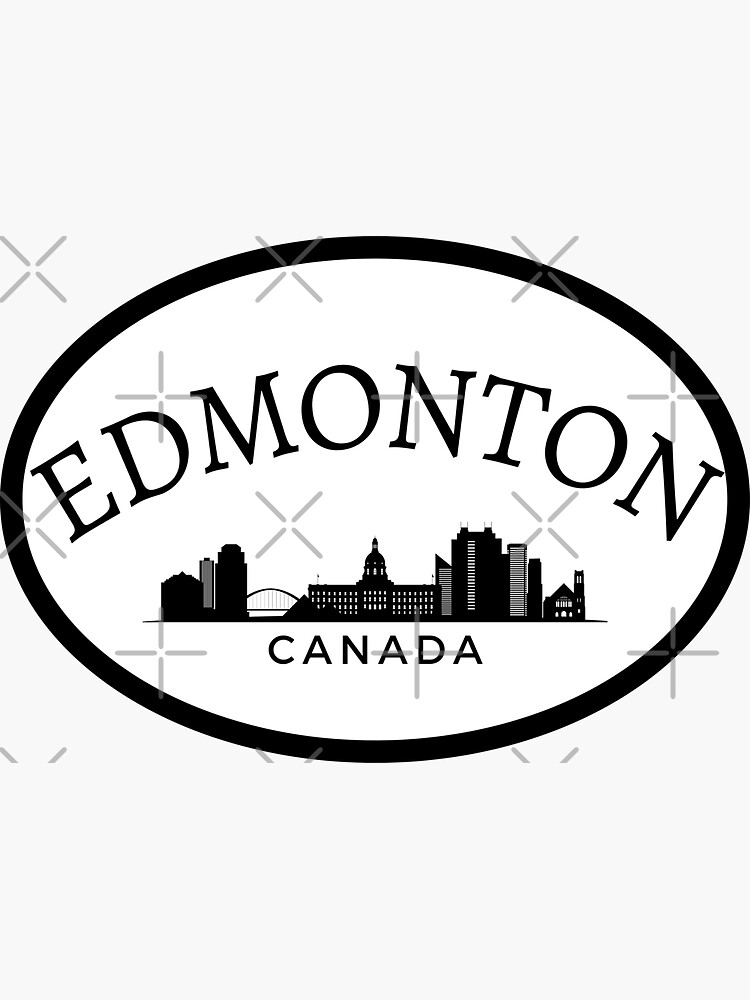 "Edmonton - Alberta - Canada" Sticker for Sale by No1CanadaDesign ...