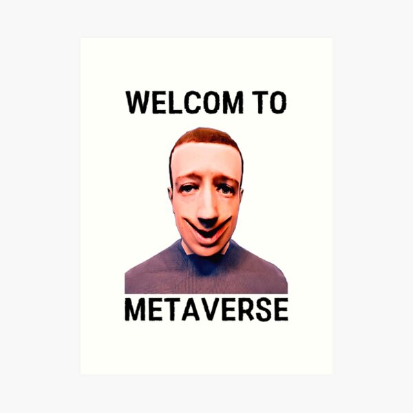 "creepy mark zuckerberg metaverse memes" Art Print for Sale by ...