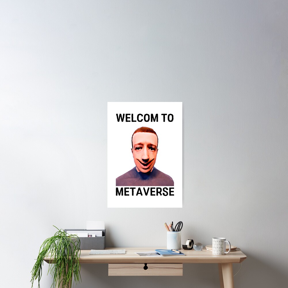 "creepy mark zuckerberg metaverse memes" Poster by freestylestore ...