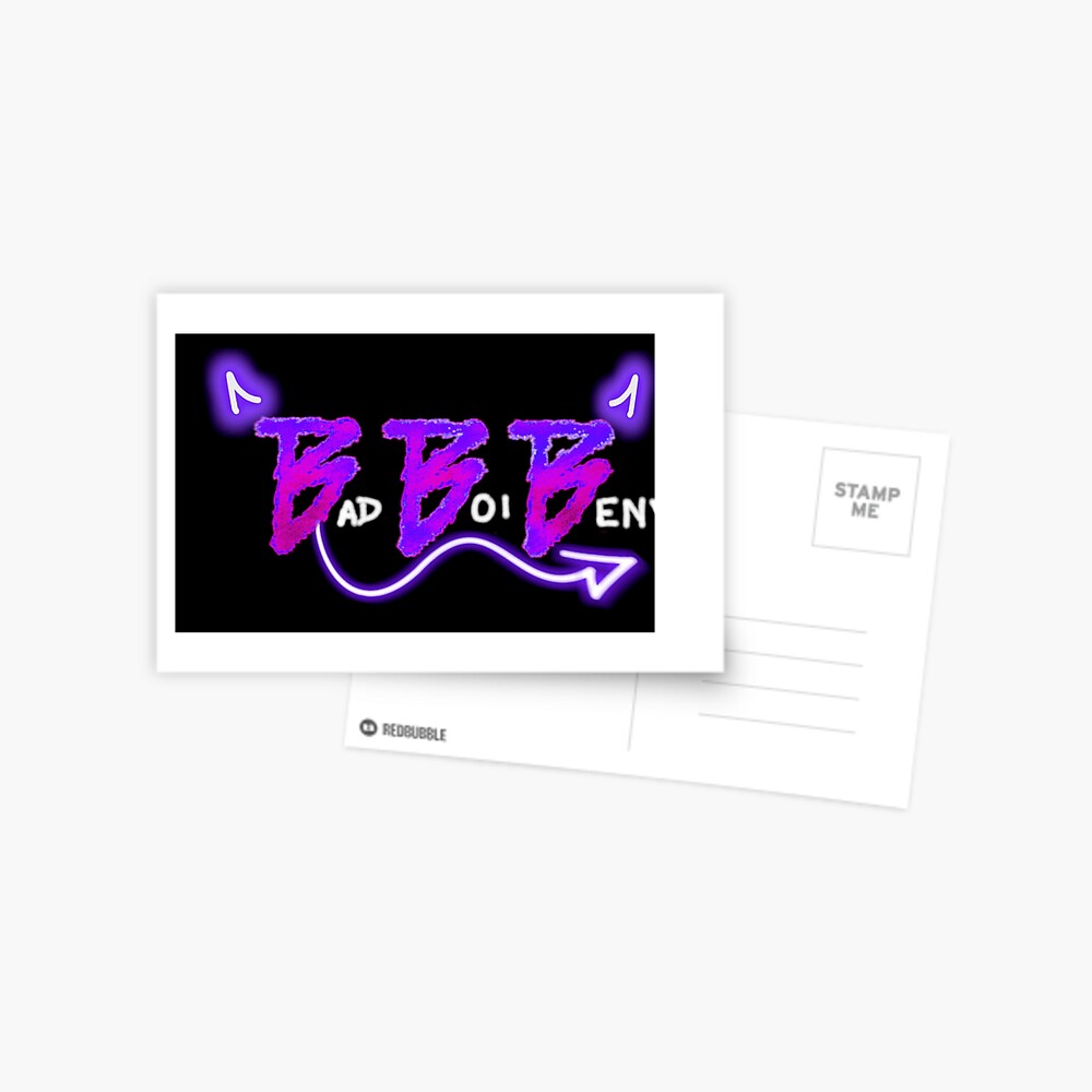 "Bad Boi Benvi Logo " Postcard for Sale by Badboibenvi | Redbubble