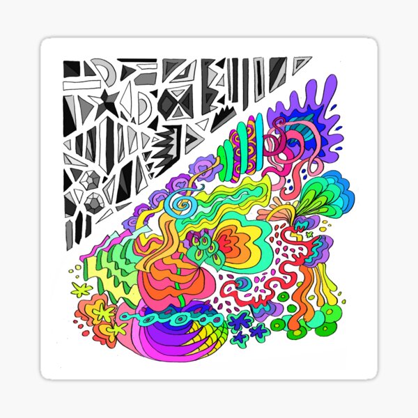 "Split" Sticker for Sale by candicarrabotta | Redbubble