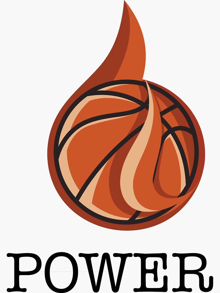 "Basketball Power" Sticker for Sale by DunkSwag | Redbubble