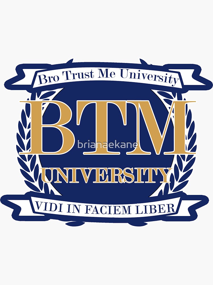 "Bro TRUST ME Fake Logo" Sticker for Sale by brianaekane | Redbubble