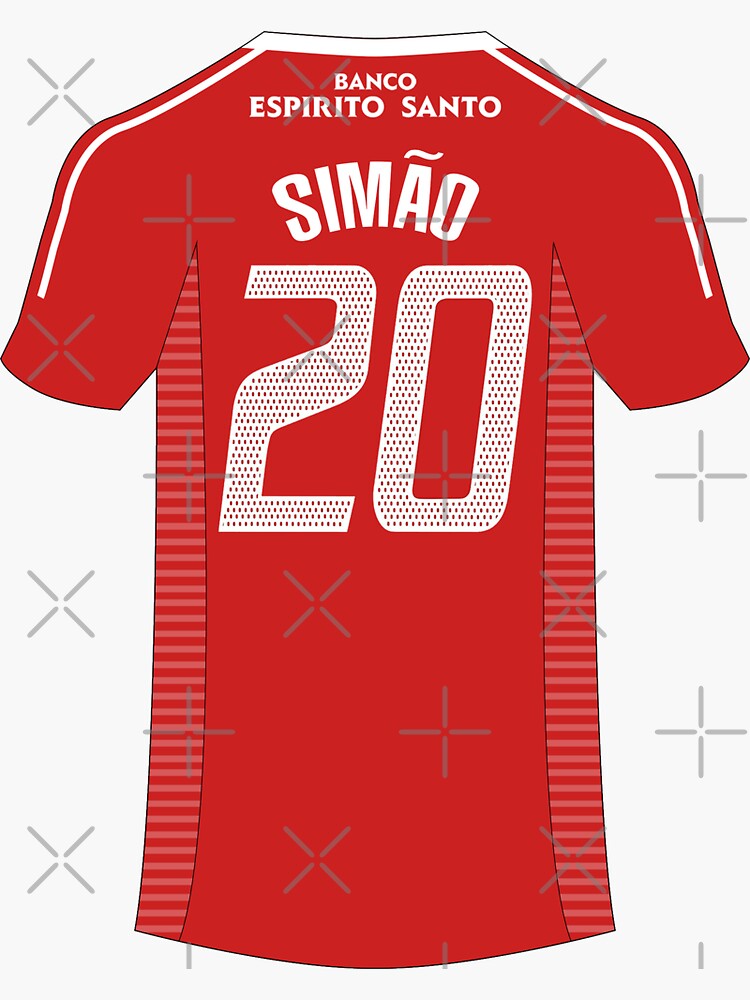 "Simao Sabrosa - Benfica 02 Home Kit" Sticker by OnTargetSports | Redbubble