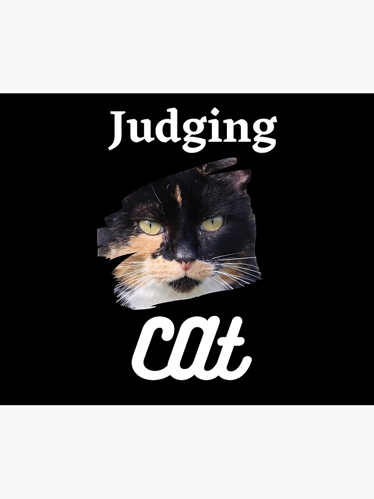 "Judging Cat" Poster for Sale by mightymikko | Redbubble