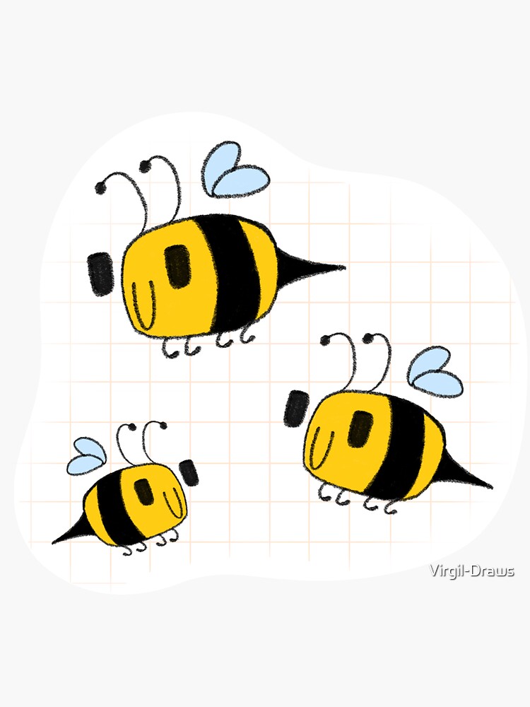 "Buzz Buzz Baby" Sticker for Sale by Virgil-Draws | Redbubble