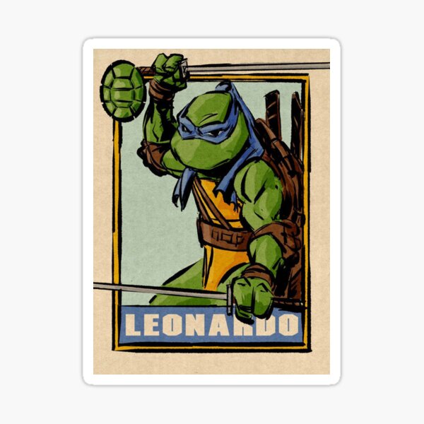 "Leonardo TMNT" Sticker for Sale by ettawilliam | Redbubble