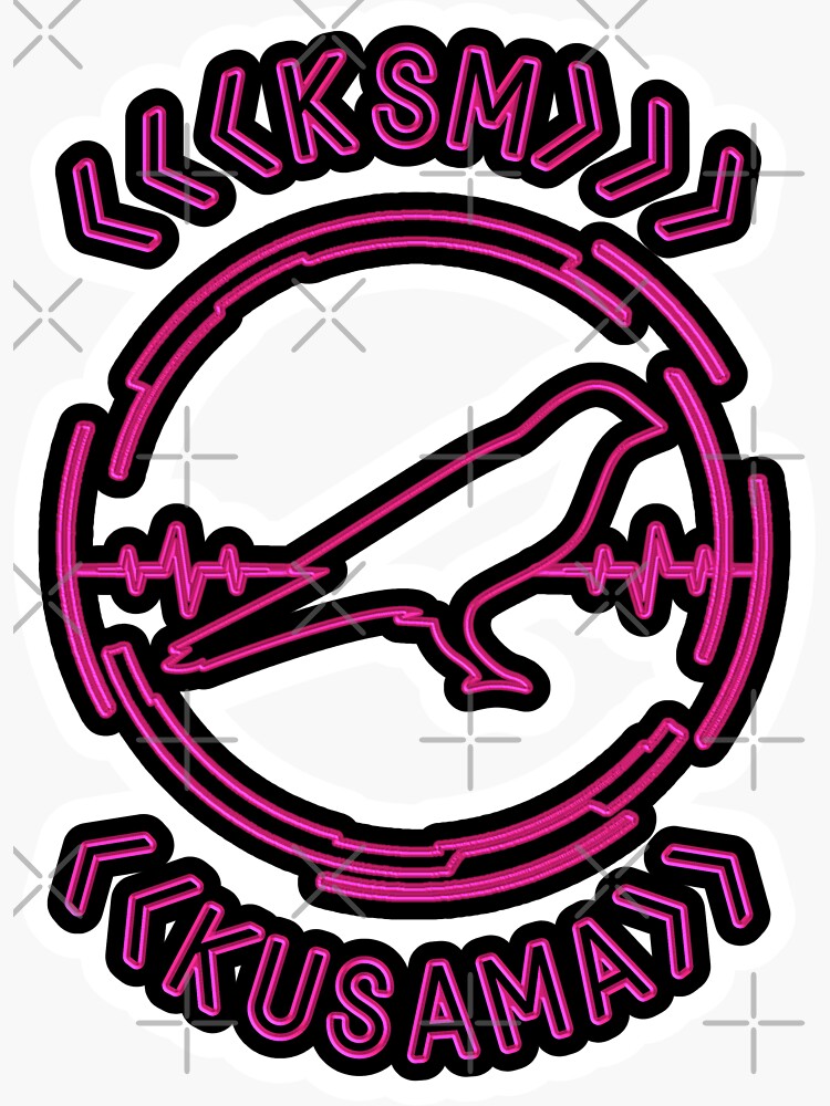 "Kusama (KSM) logo neon style" Sticker for Sale by CRYPTO-STATE | Redbubble