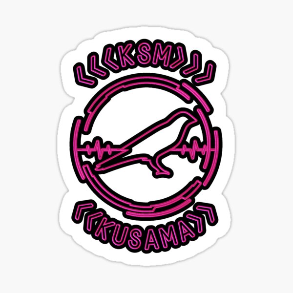 "Kusama (KSM) logo neon style" Sticker for Sale by CRYPTO-STATE | Redbubble