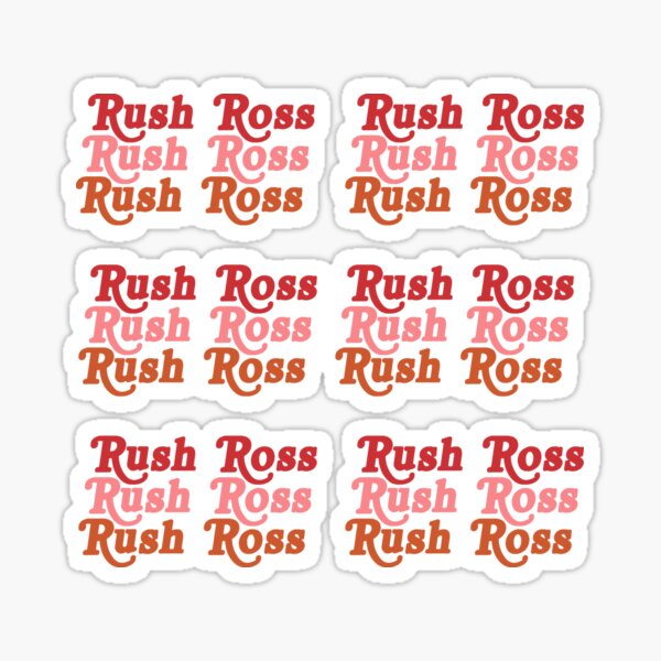 "rush ross sticker pack" Sticker for Sale by esthher | Redbubble