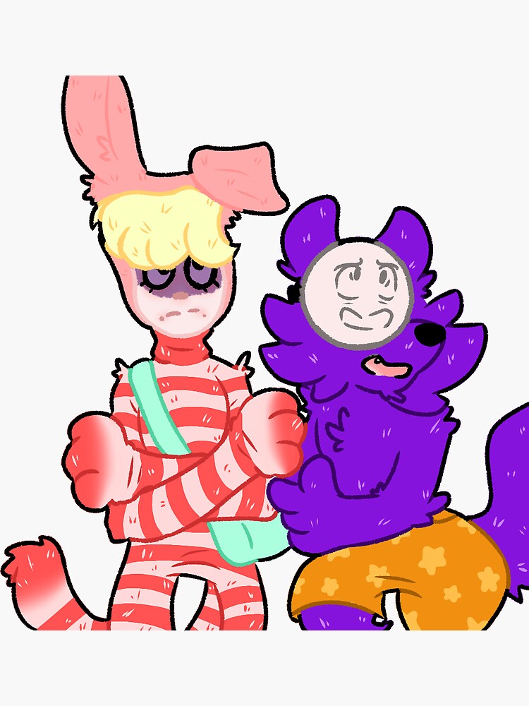 "Popee the Performer and Kedamono" Sticker for Sale by plasticbbyart ...