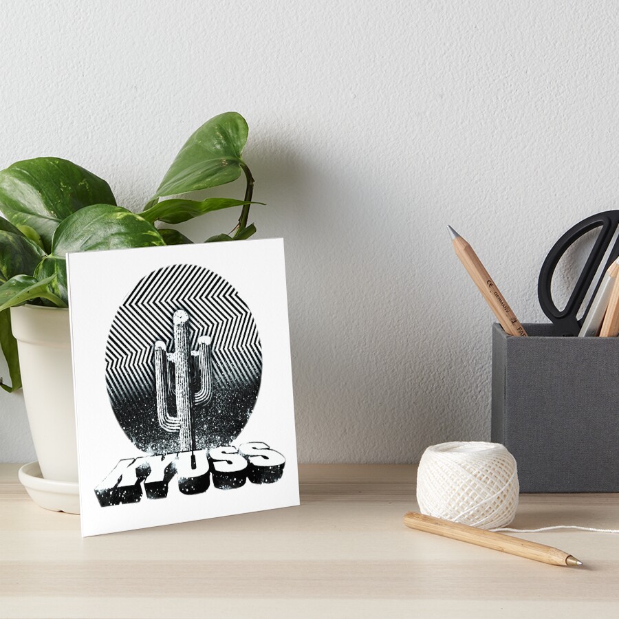 "Kyuss Cactus Desert Logo." Art Board Print by feria-e | Redbubble