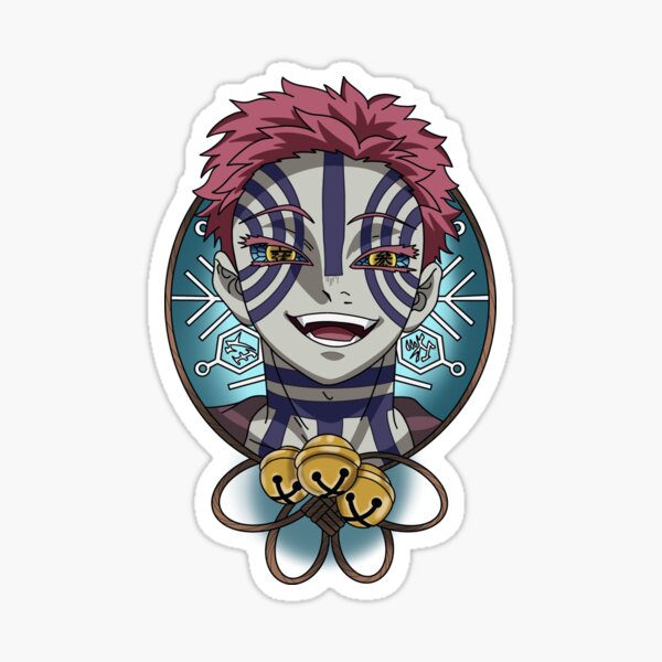"Demon Slayer - Akaza" Sticker for Sale by AmelieLacroix | Redbubble