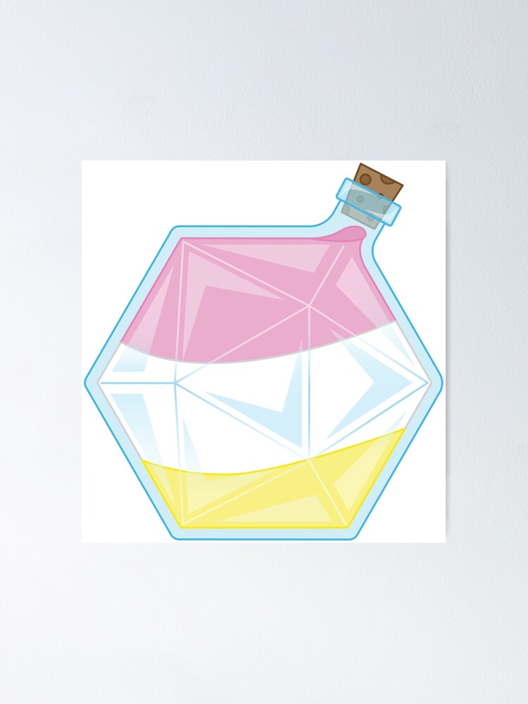 D20 Twink Pride Flag Potion Bottle Poster For Sale By Novotnydesigns