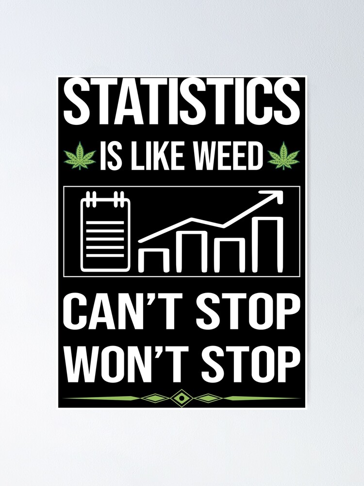 "Funny Can't Stop Statistics" Poster by ArydeaNoriega | Redbubble