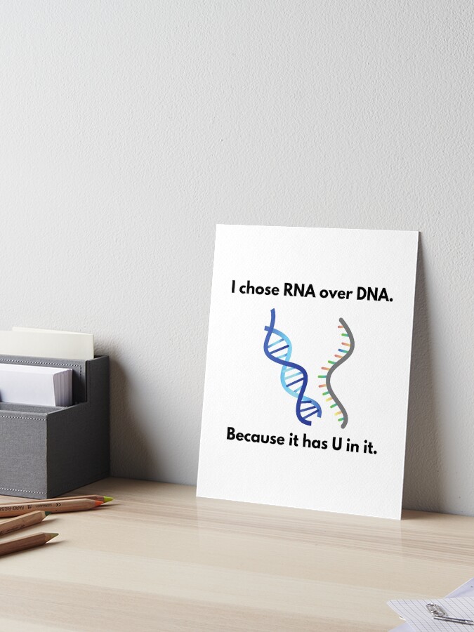 "RNA DNA Science Valentines Joke" Art Board Print for Sale by Sci-Ninja ...