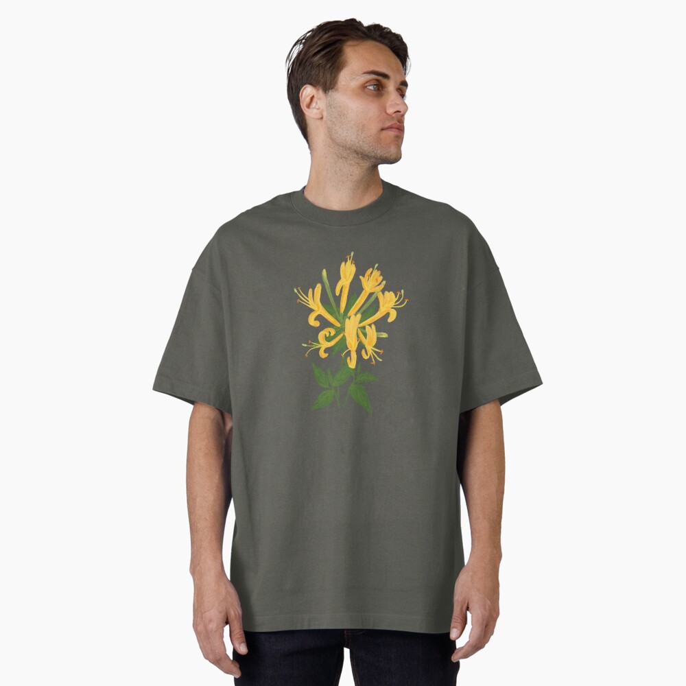 "Honeysuckle Drawing - honeysuckles floral illustration" Sticker for ...