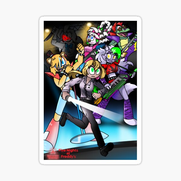 "Fnaf security breach, video game" Sticker by AtlanticAngle | Redbubble