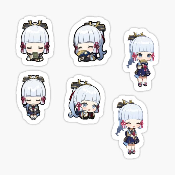 "Kamisato Ayaka Genshin Impact Chibi" Sticker for Sale by milkqtea ...