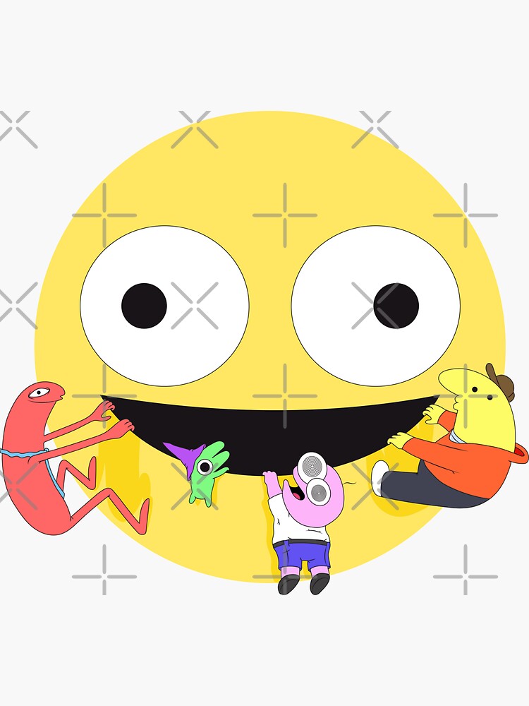 "Smiling Friends - Adult Swim" Sticker by creatordesigns1 | Redbubble