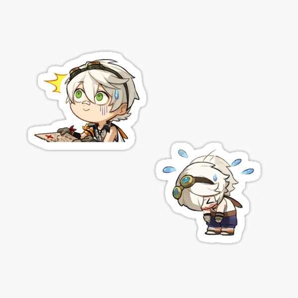 "Bennett Genshin Impact Chibi" Sticker for Sale by milkqtea | Redbubble