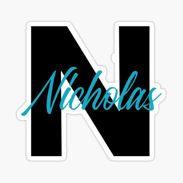 "Nicholas" Sticker by Steatoda | Redbubble