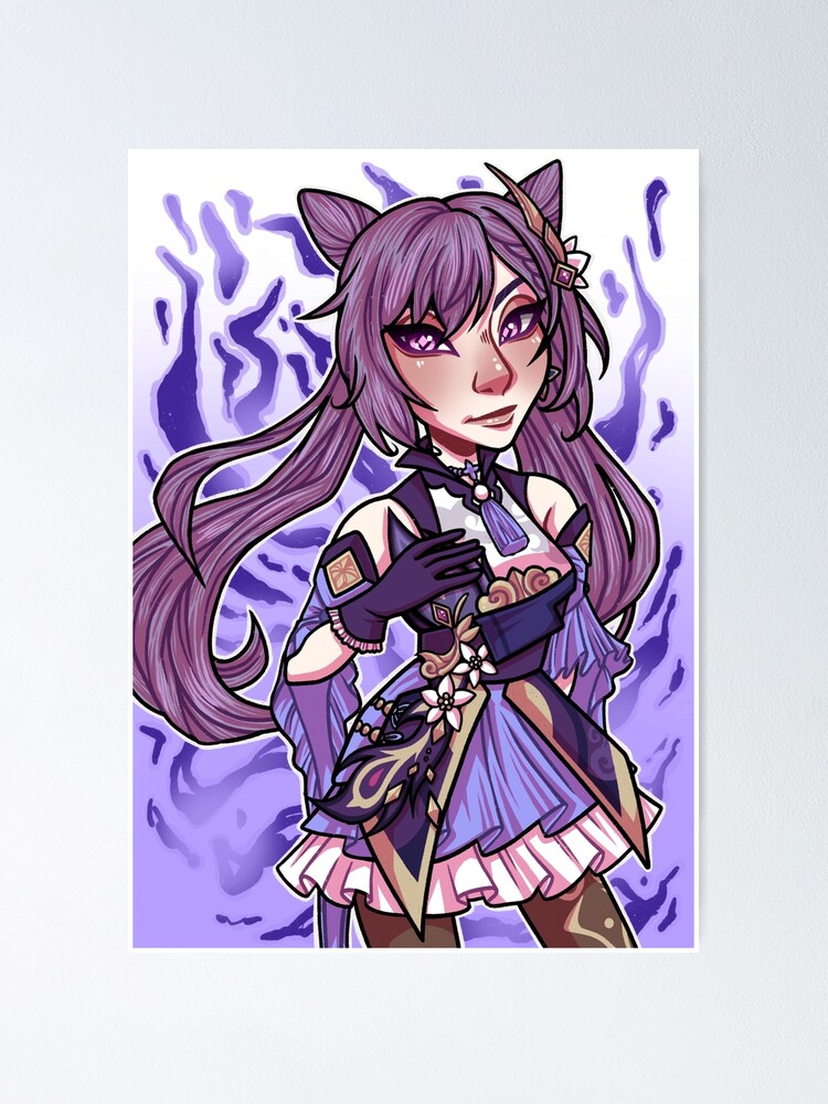 "Genshin Impact - Keqing" Poster for Sale by galaxiiacharlie | Redbubble