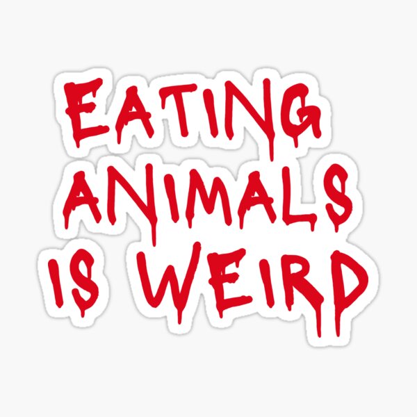 "vegan and animal rights" Sticker for Sale by switchbitch | Redbubble