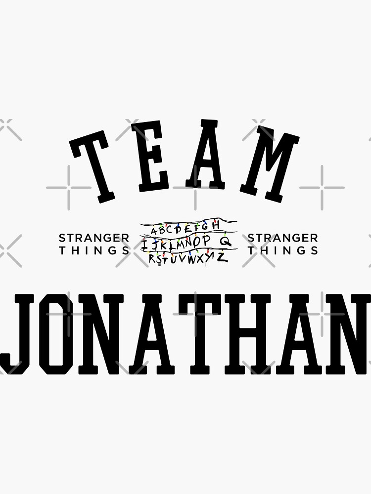 "TEAM JONATHAN" Sticker by localfandoms | Redbubble