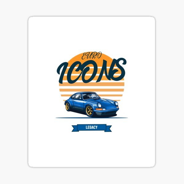 "Euro Icons Car Enthusiast Design by Legacy" Sticker for Sale by ...